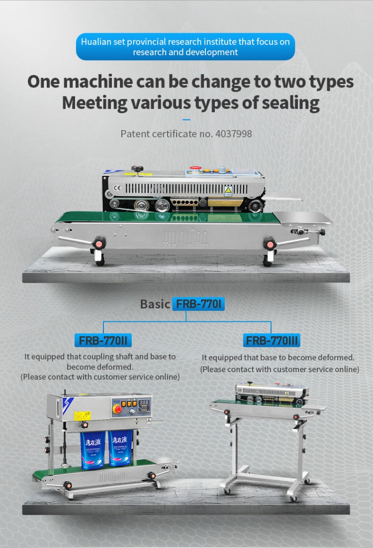 Food Plastic Continuous Band Sealer FRB-770I from China manufacturer ...